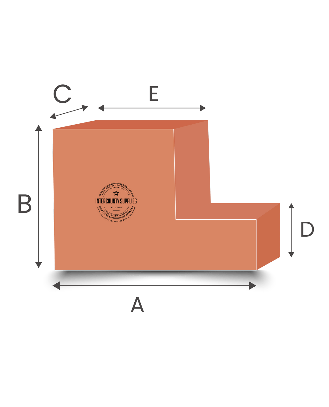 L-Shaped Foam Cut to Size – Custom Bay & Corner Seating Foam UK